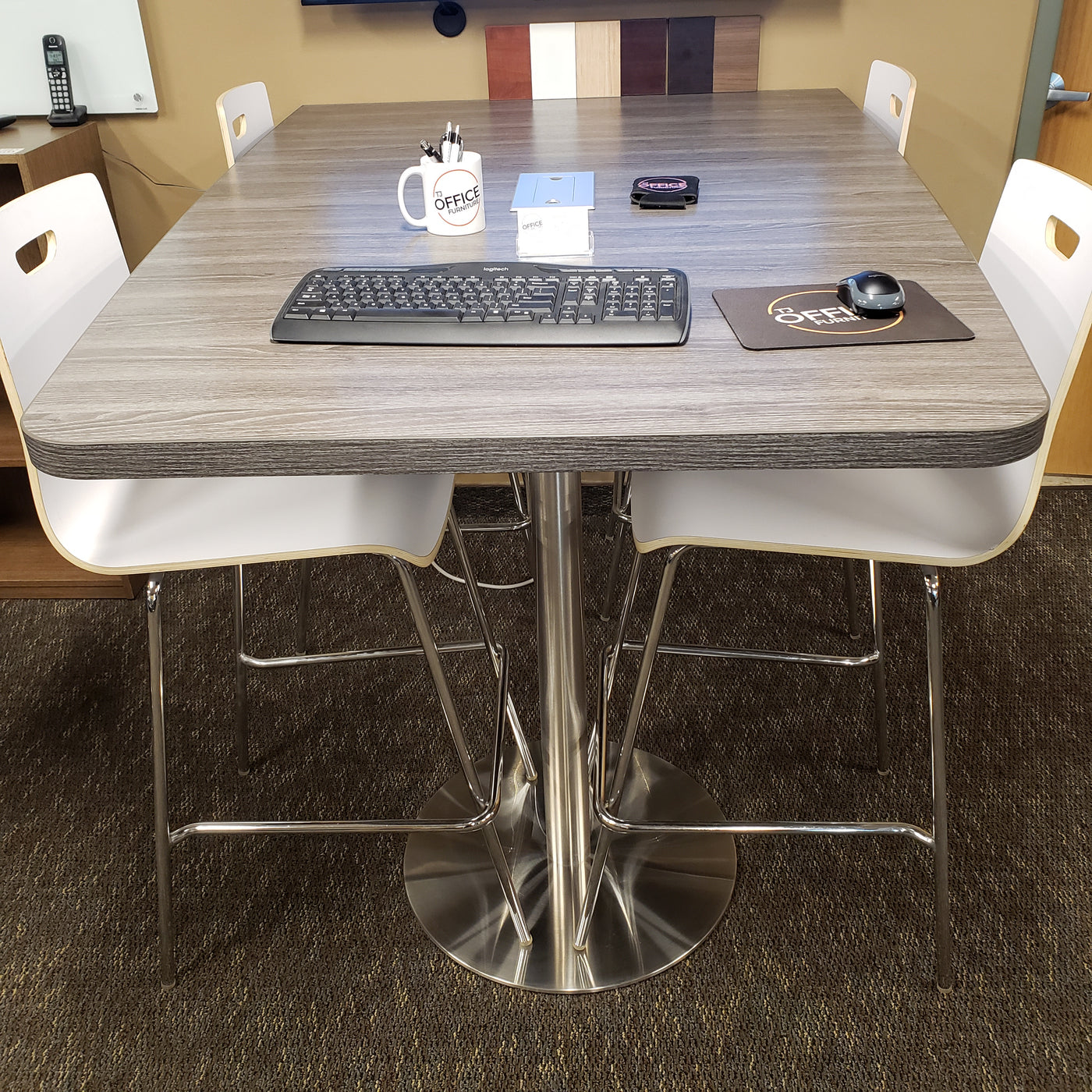 Standing Height Collaboration Table- Used office furniture in Mpls, MN ...