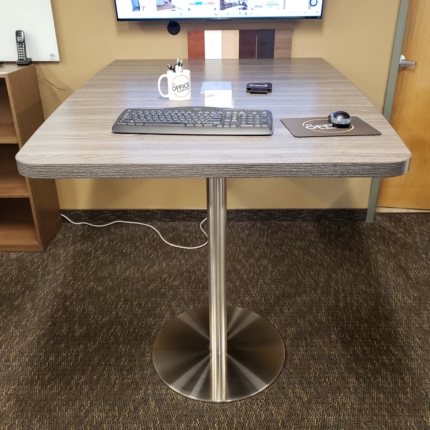 Standing Height Collaboration Table- Used office furniture in Mpls, MN ...