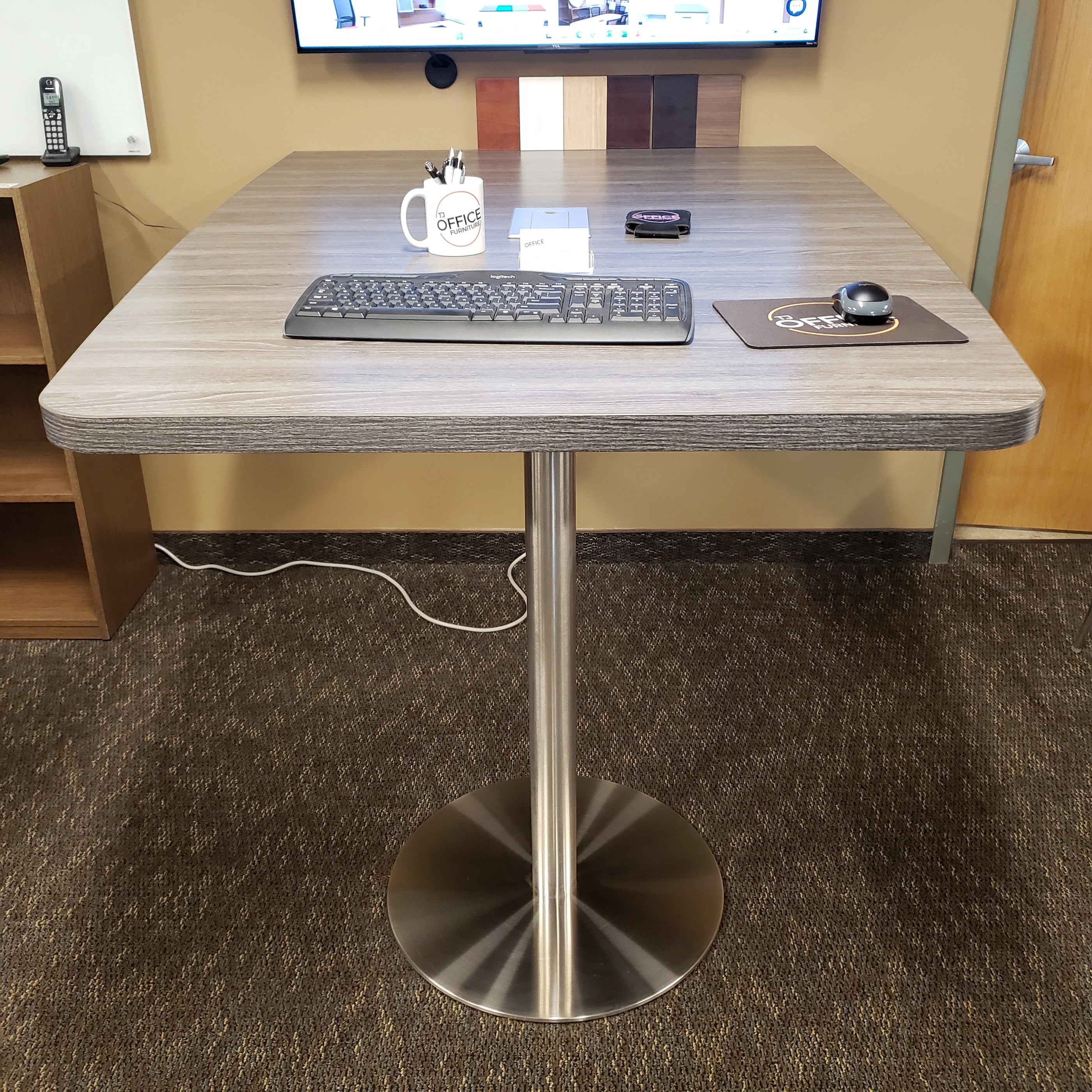 Standing Height Collaboration Table- Used office furniture in Mpls, MN ...