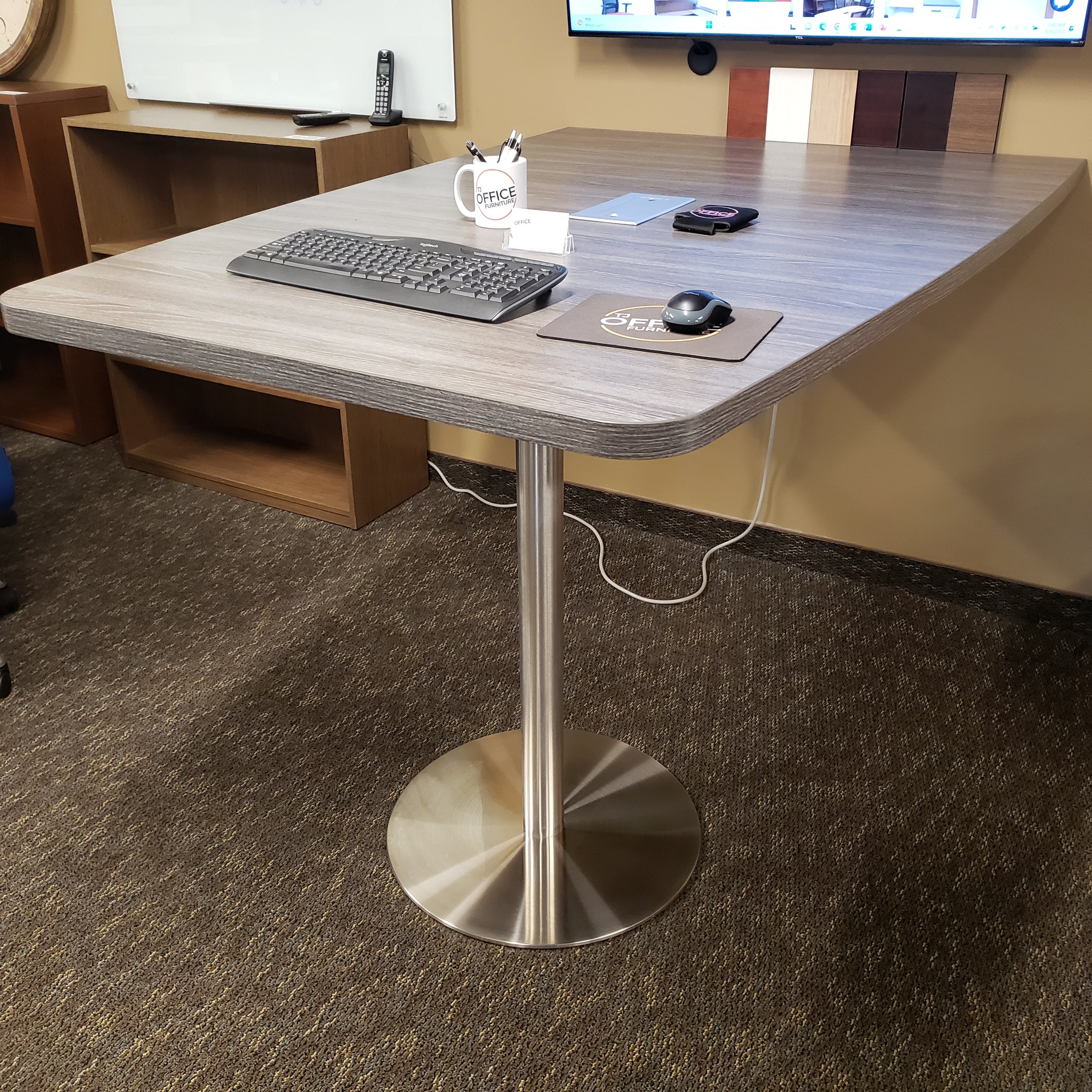 Standing Height Collaboration Table- Used office furniture in Mpls, MN ...