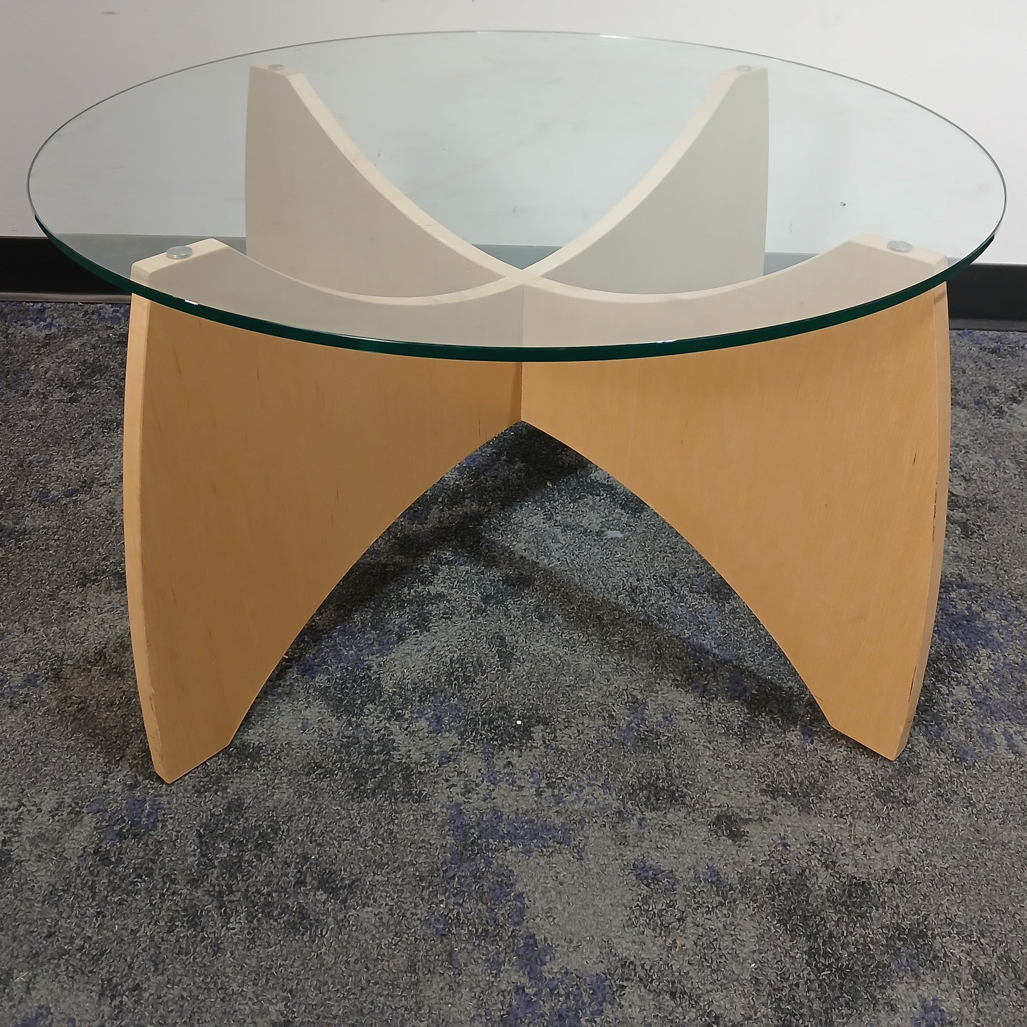 36" Round Glass Table | Used office furniture in Minneapolis, MN — TJ ...