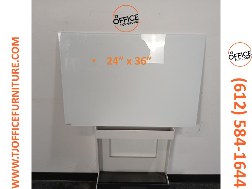 2' x 3' Glass Whiteboard / Dry Erase (#6629) | Used office furniture ...