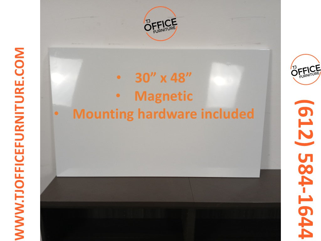 30" x 48" Steel Whiteboard / Dry Erase (#7005) | Used office furniture ...