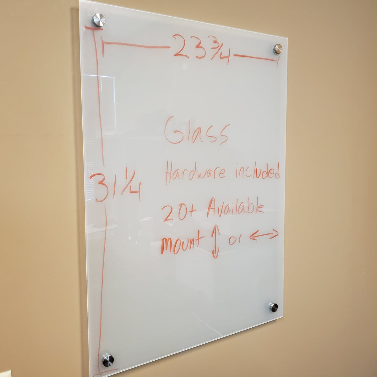 Floating Glass Whiteboard / Dry Erase | Used office furniture in Mpls ...