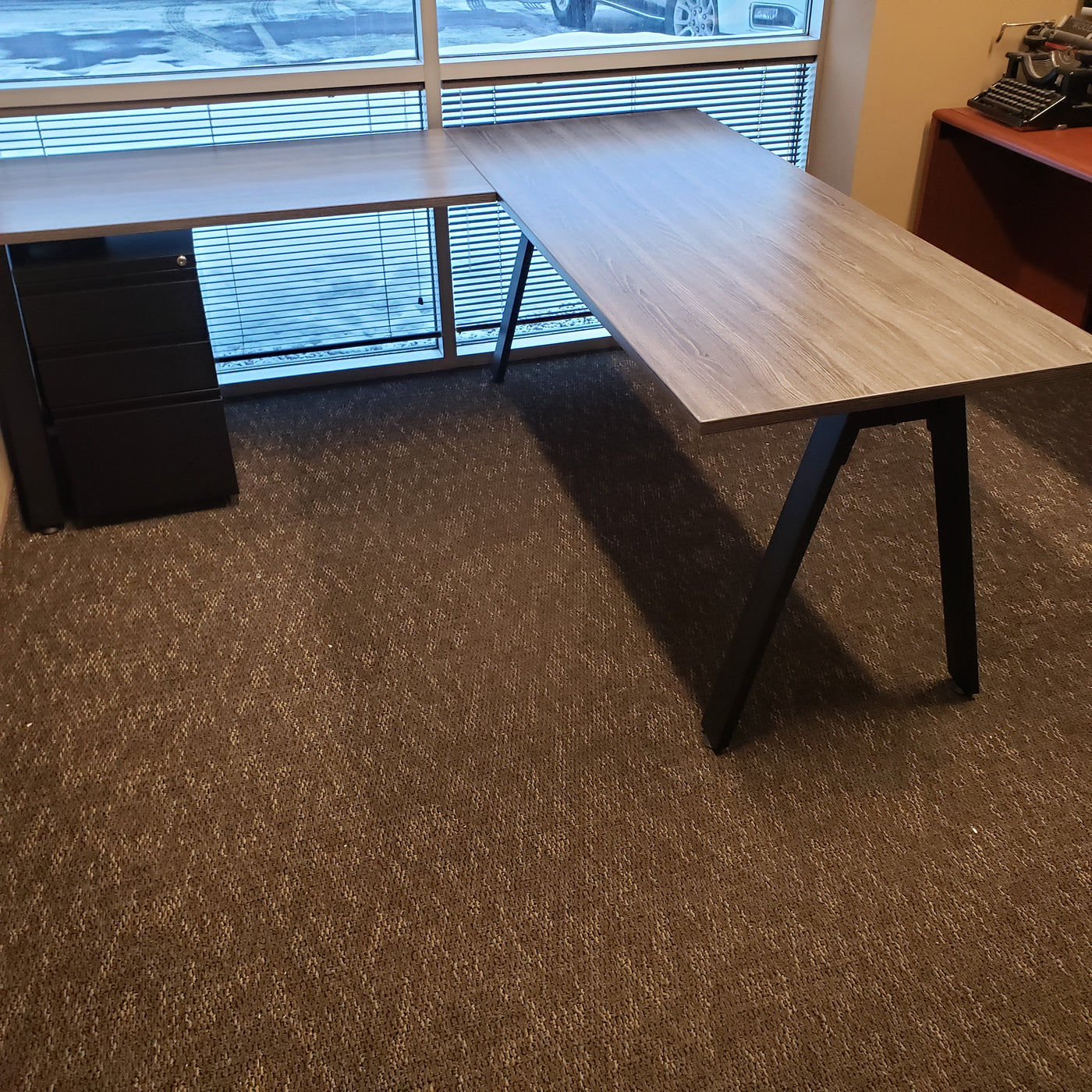 Modern L Shape Desk - NEW! | Used office furniture in Minneapolis, MN ...